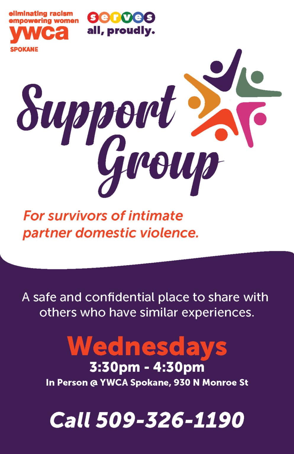 Support Group Flyer | YWCA Spokane