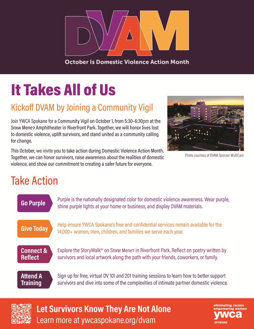 Honor Survivors by Taking Action | YWCA Spokane